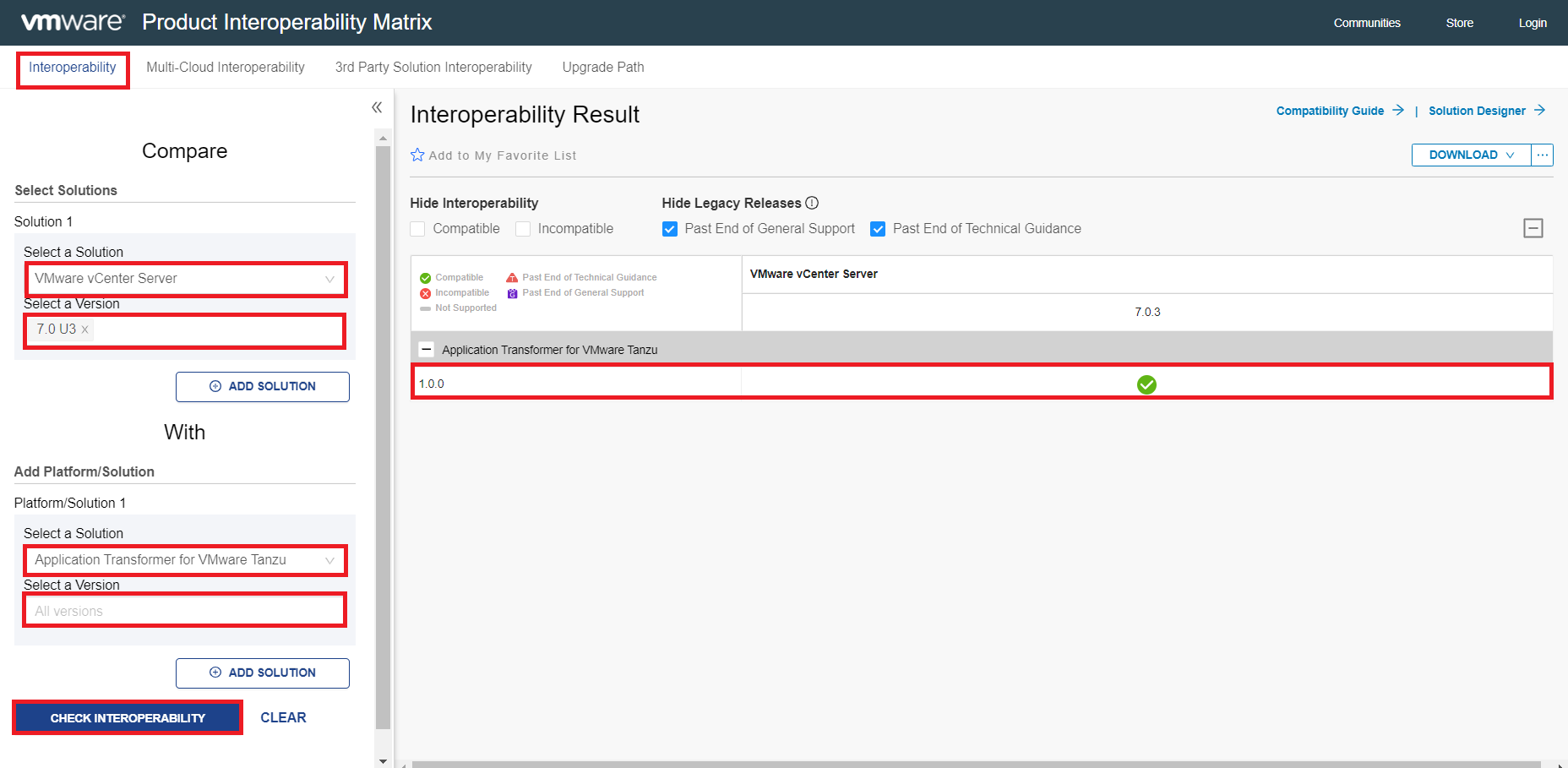 【VMware Product Interoperability Matrices】使い方（VMware製品互換性確認）【コンパチ確認】 - GORITec