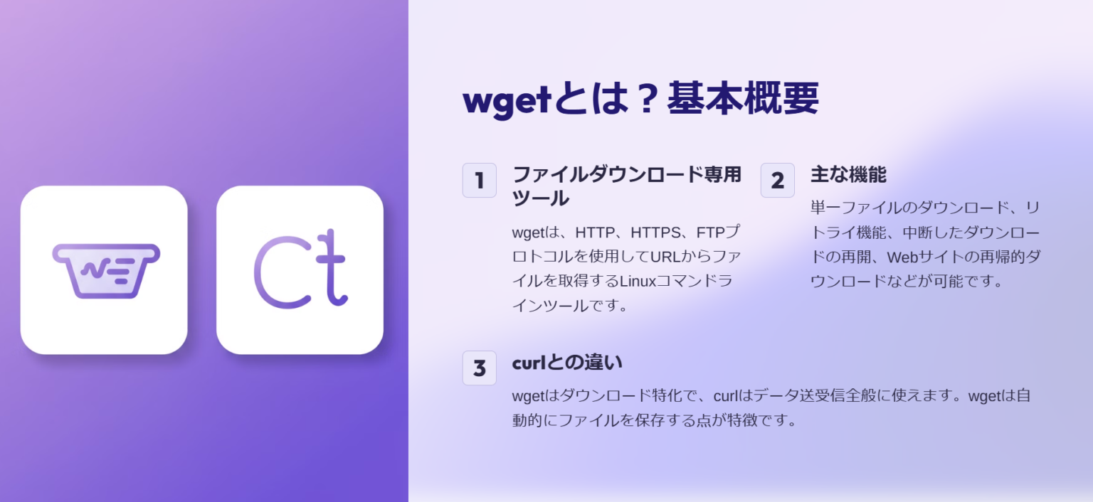 Linux wget コマンド完全ガイド｜基本構文・自動ダウンロード・応用テクニックを徹底解説！ - GORITec