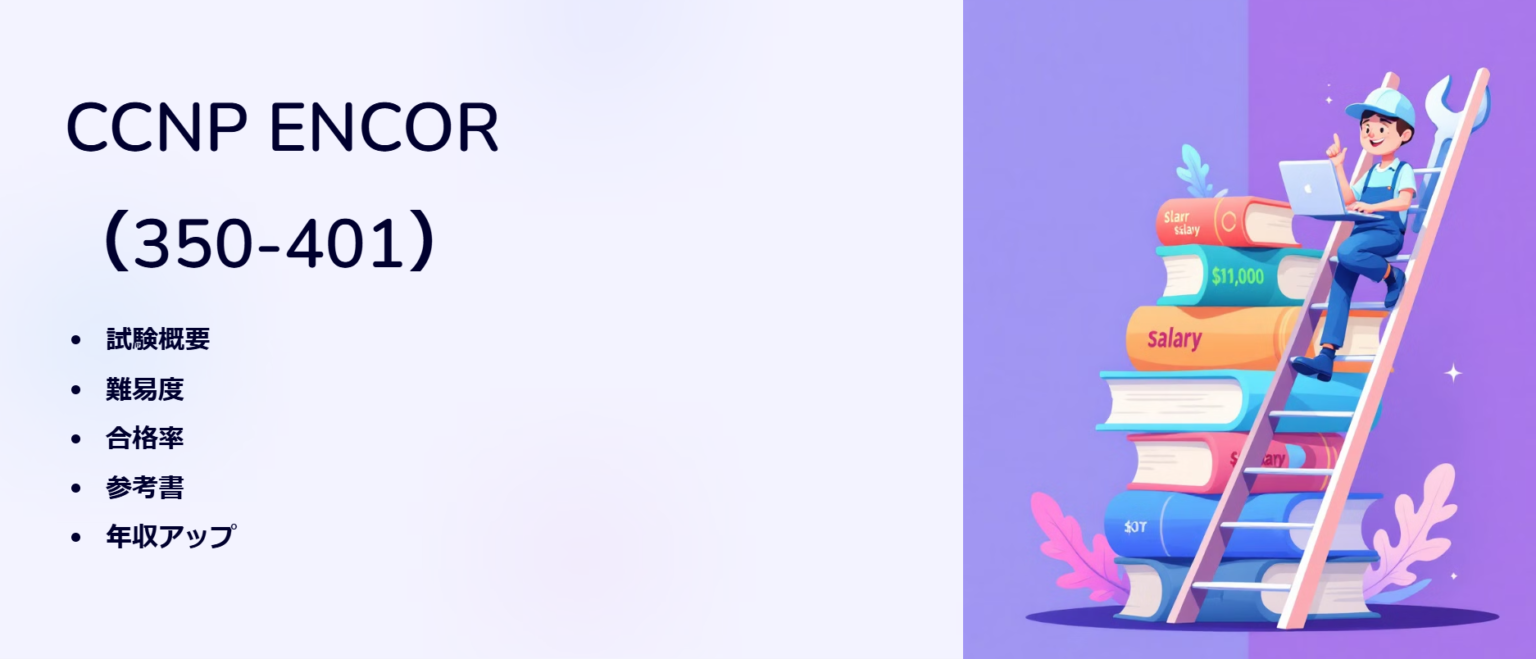 CCNP ENCOR(350-401)とは？試験概要・難易度・出題範囲を徹底解説！ - GORITec
