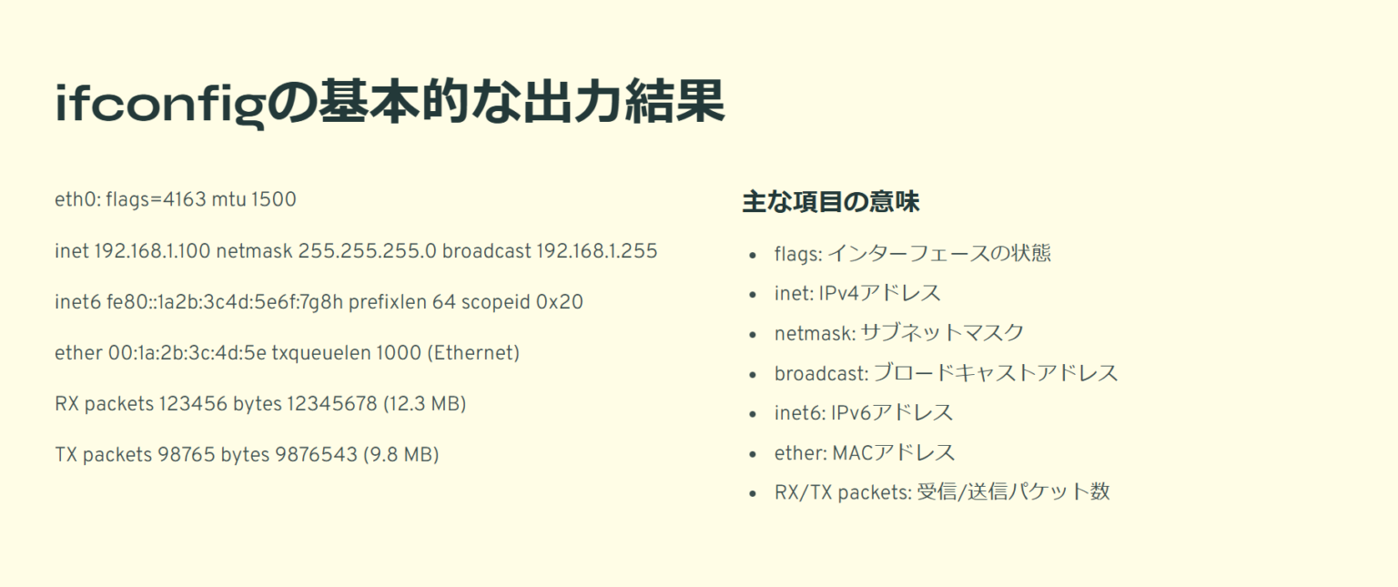 Linux ifconfig コマンド完全ガイド 〜実際の事例をもとに利用方法を徹底解説！ - GORITec